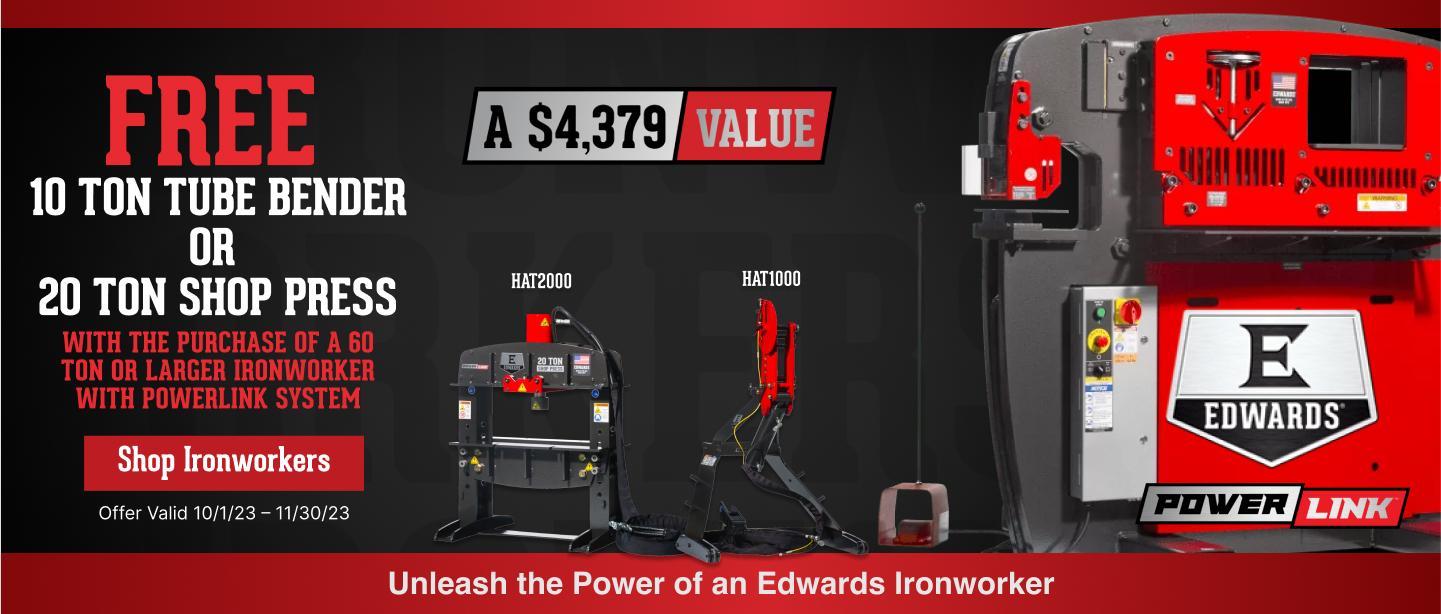 Edwards Ironworker Pipe Notcher 25 40 50 55 60 75 100 DLX, 42% OFF