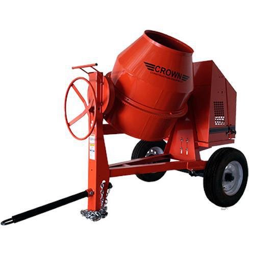 Crown C12-CGH13 12 CU FT Steel Drum Concrete Mixers