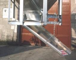 M and B Mag Side Discharge Chutes Upright Steel Buckets