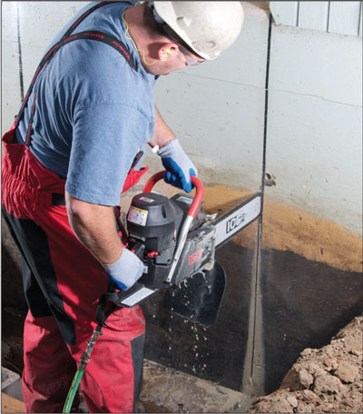 The New ICS 680ES Concrete Saw