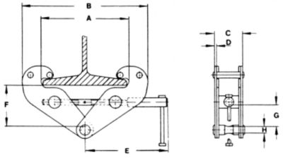 JBC Series Industrial-Duty Beam Clamps
